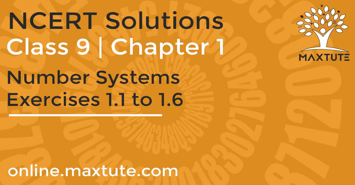 Number Systems | CBSE Chapter 1 | NCERT Solutions For Class 9 Math | 6 ...